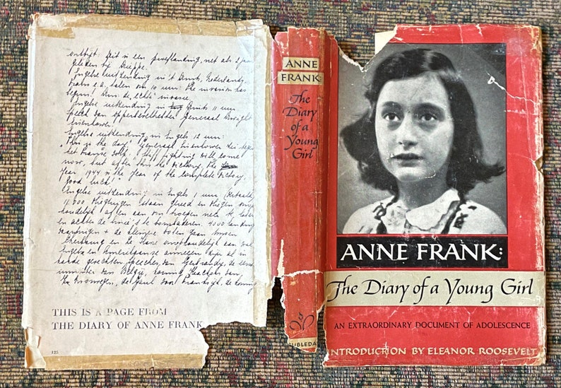 Anne Frank, Diary of A Young Girl, First Edition, Second Printing, 1952 ...