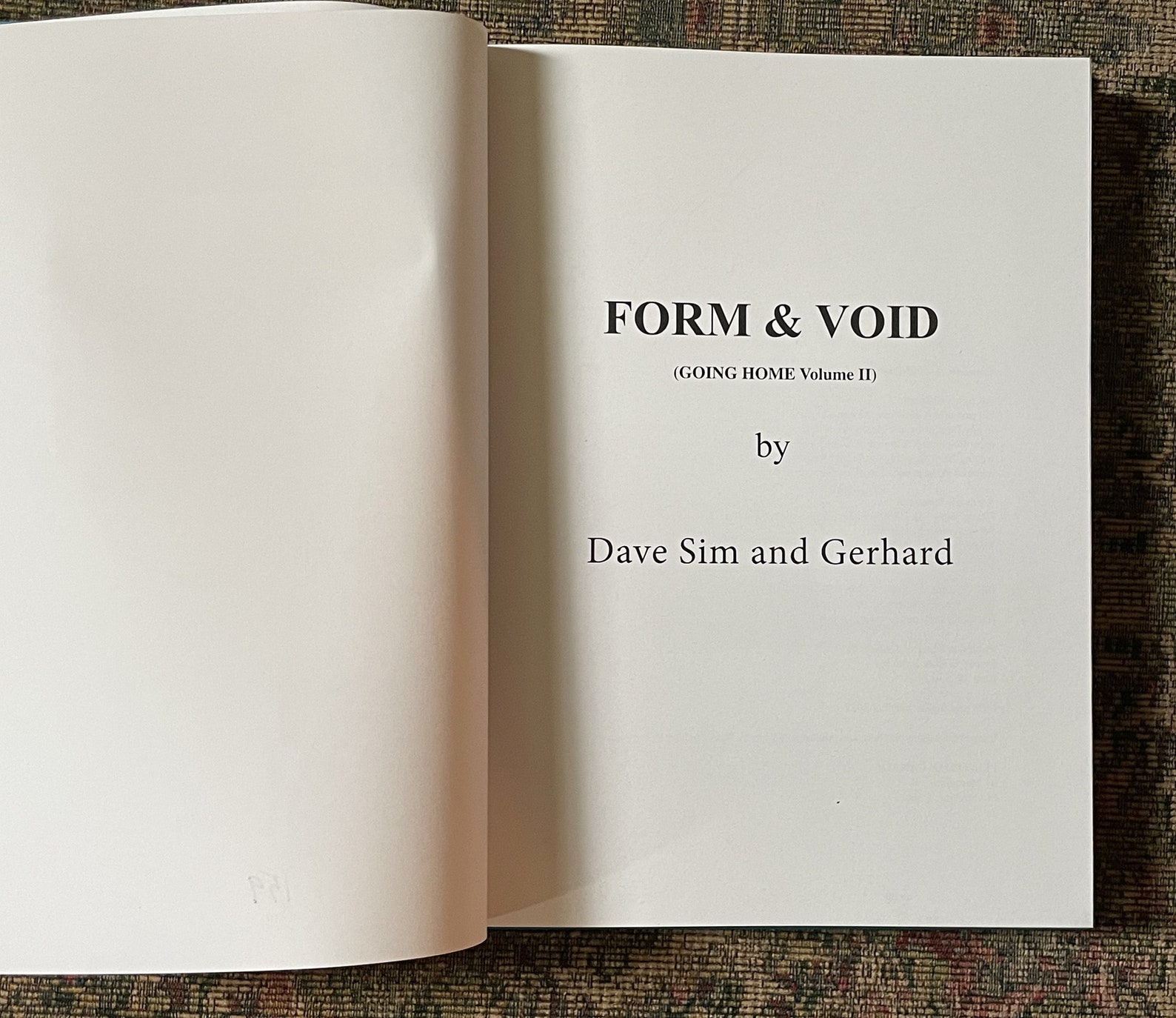 Cerebus Form and Void, Deluxe Hard Cover Limited Edition, Signed by ...