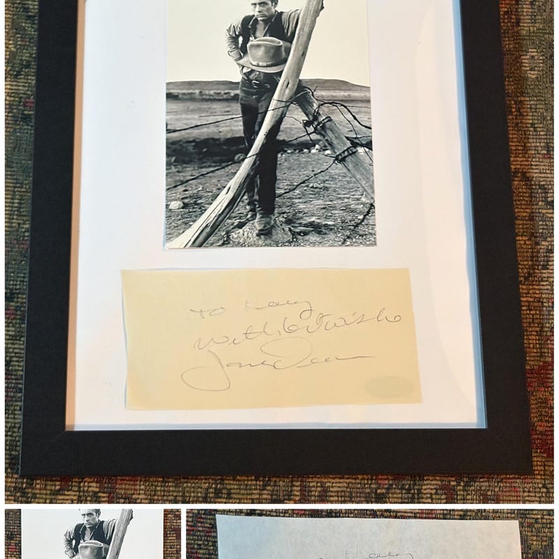James Dean Autograph - Etsy