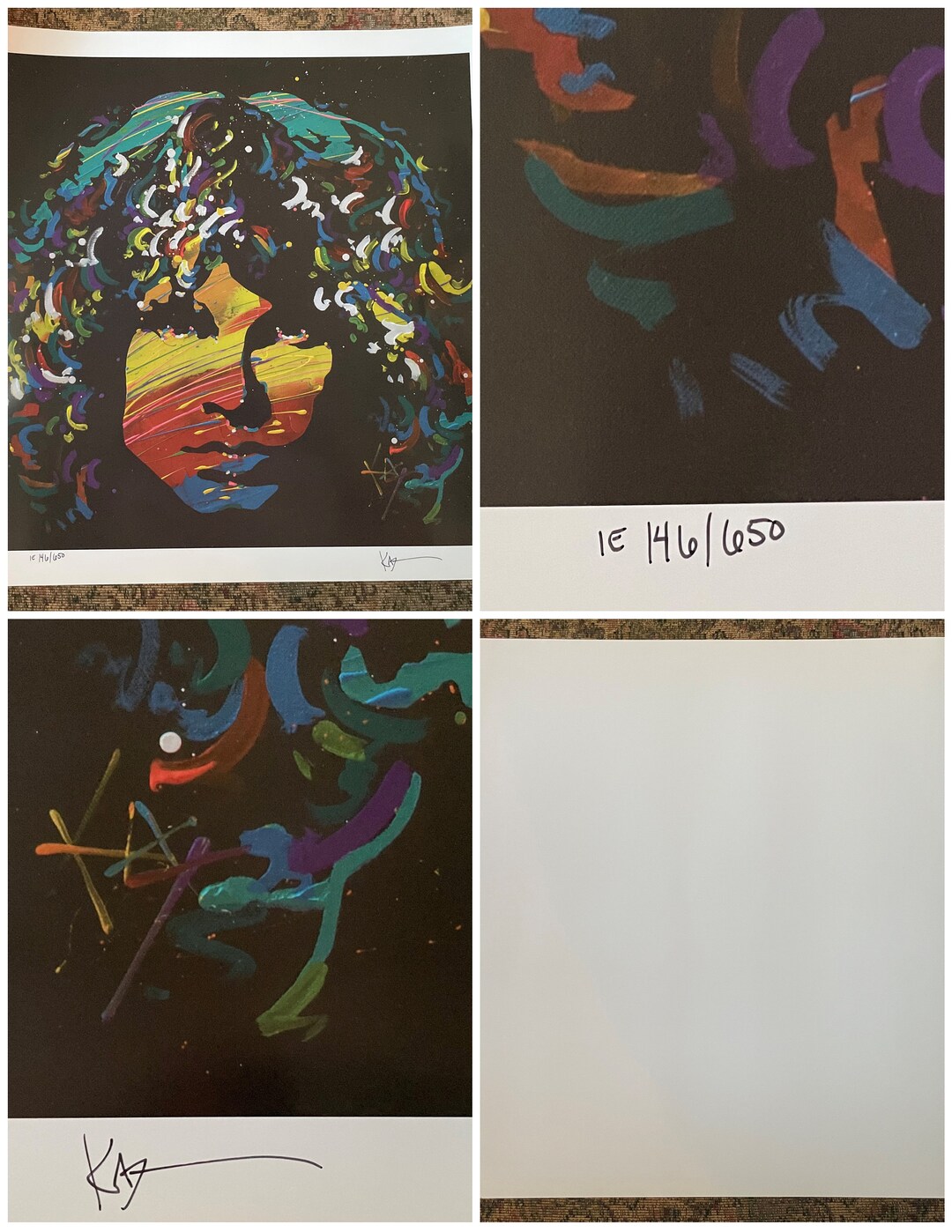 Rare, Vintage, Large KAT, the Artist, Signed Limited Edition 146/650 ...