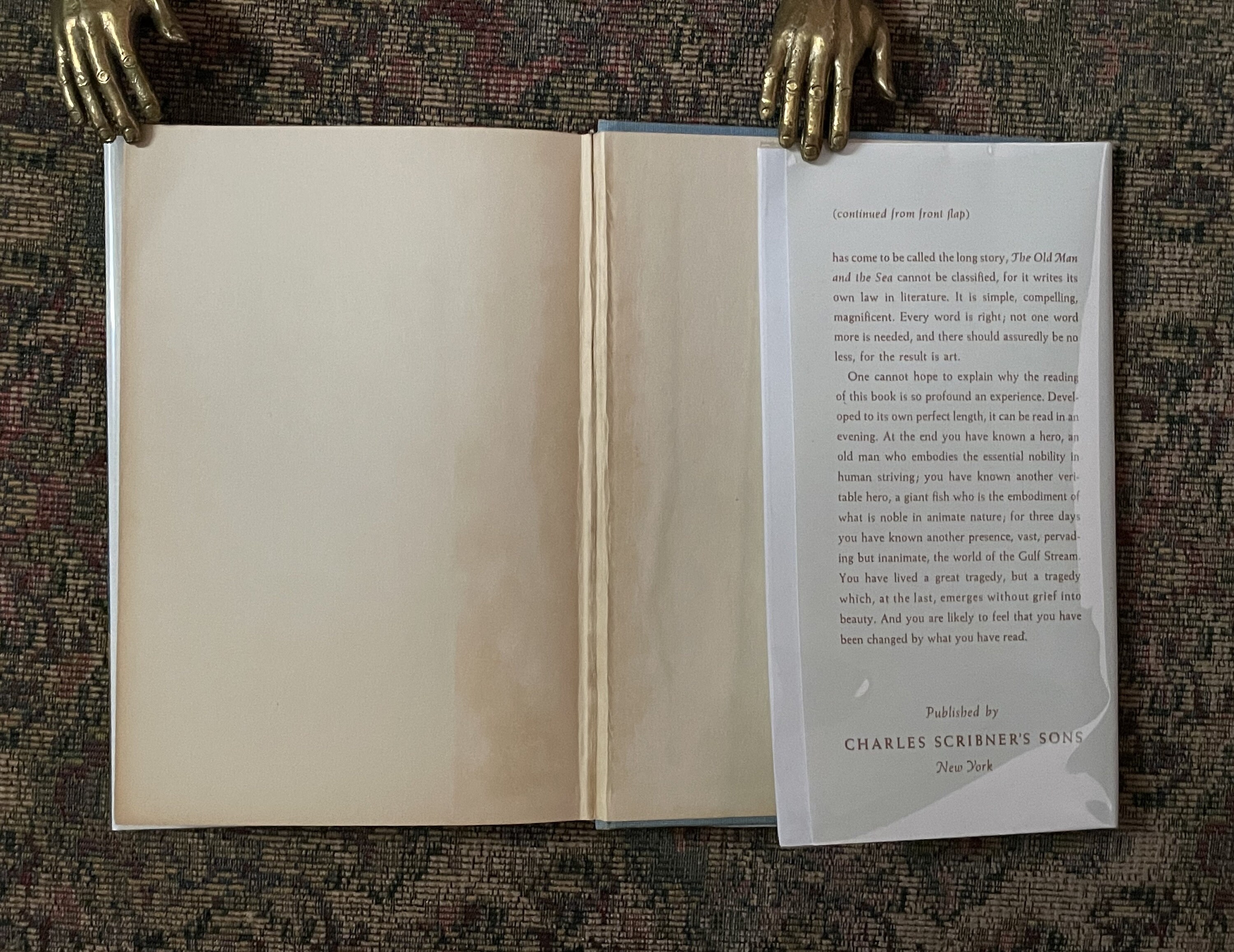 The Old Man and the Sea Ernest Hemingway, 1952, True 1st Edition, First ...