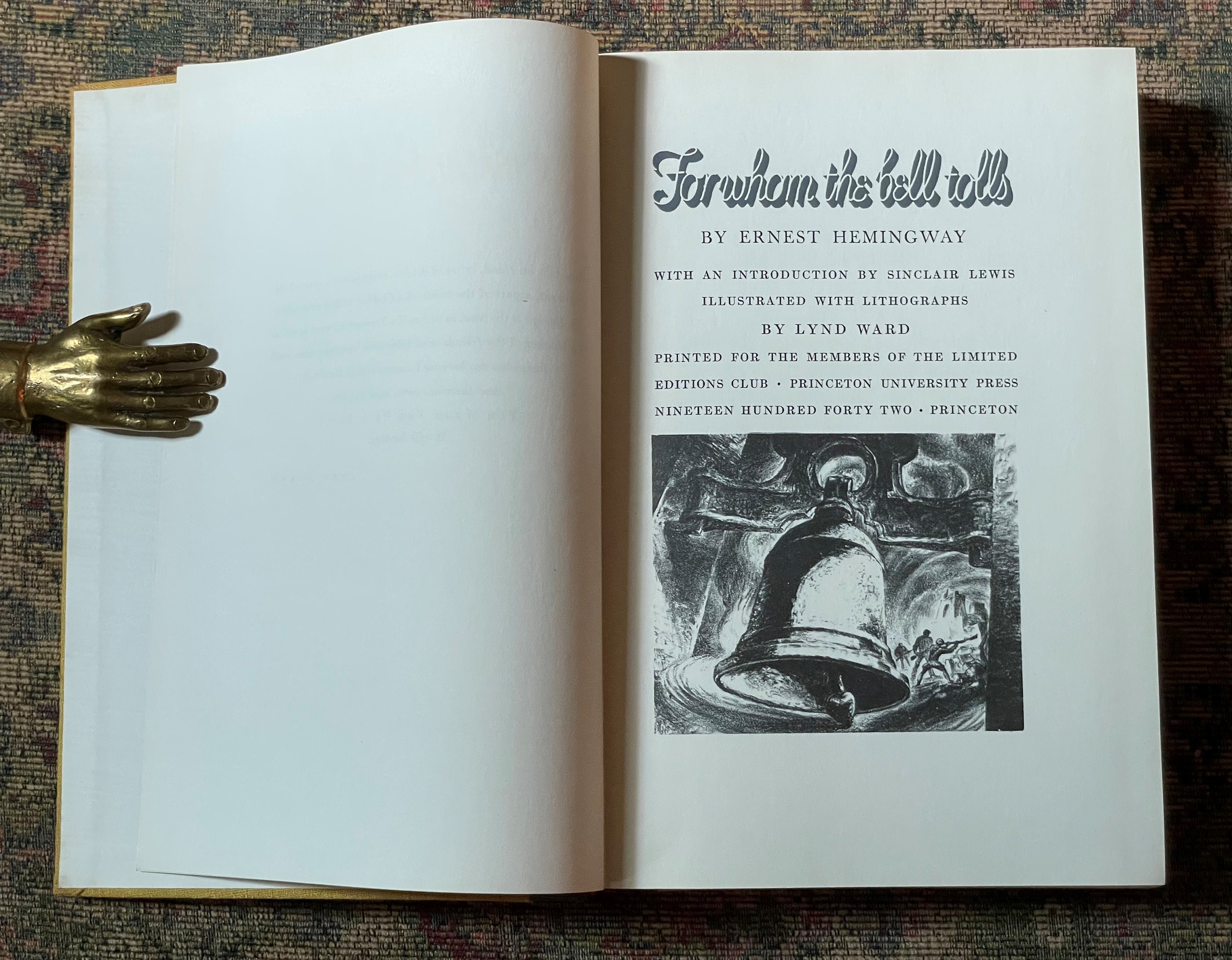 LYND WARD, Illustrator SIGNED Limited Editions Club, Ernest Hemingway ...