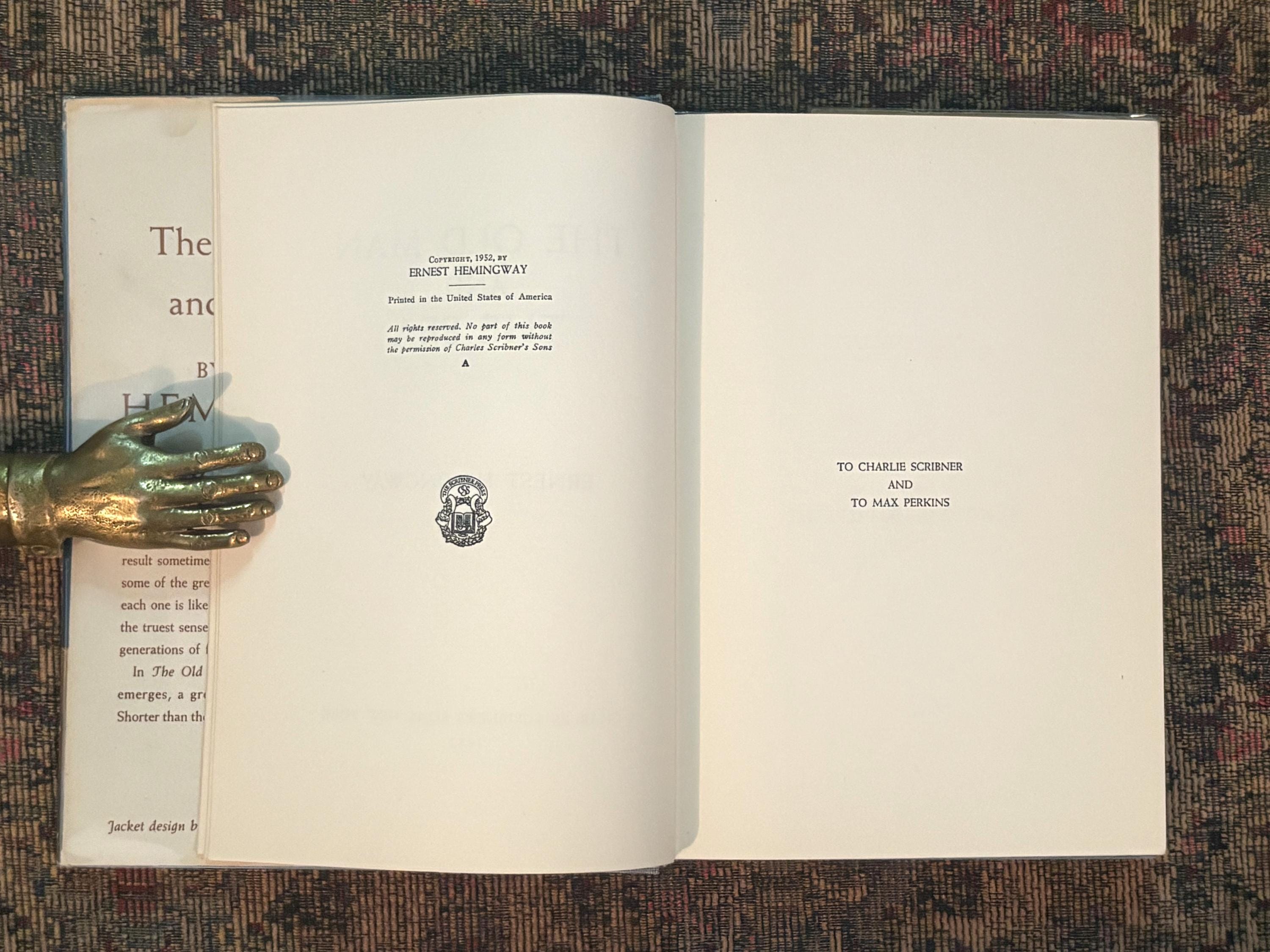 Ernest Hemingway, the Old Man and the Sea, 1952, 1st Edition, 1st ...
