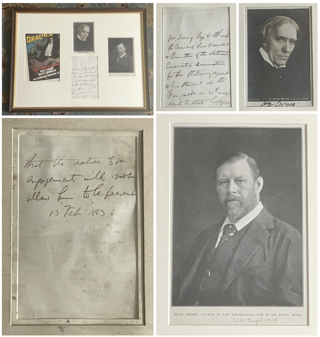 Rare, Vintage Bram Stoker (DRACULA) Hand Written Letter From 1883 ...