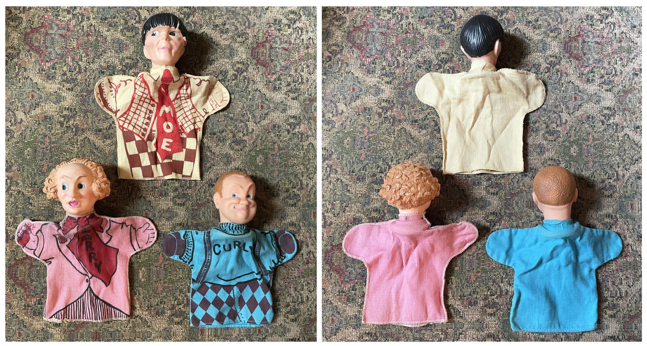 The THREE Stooges Complete Hand Puppet Set Manufactured by Ideal in ...