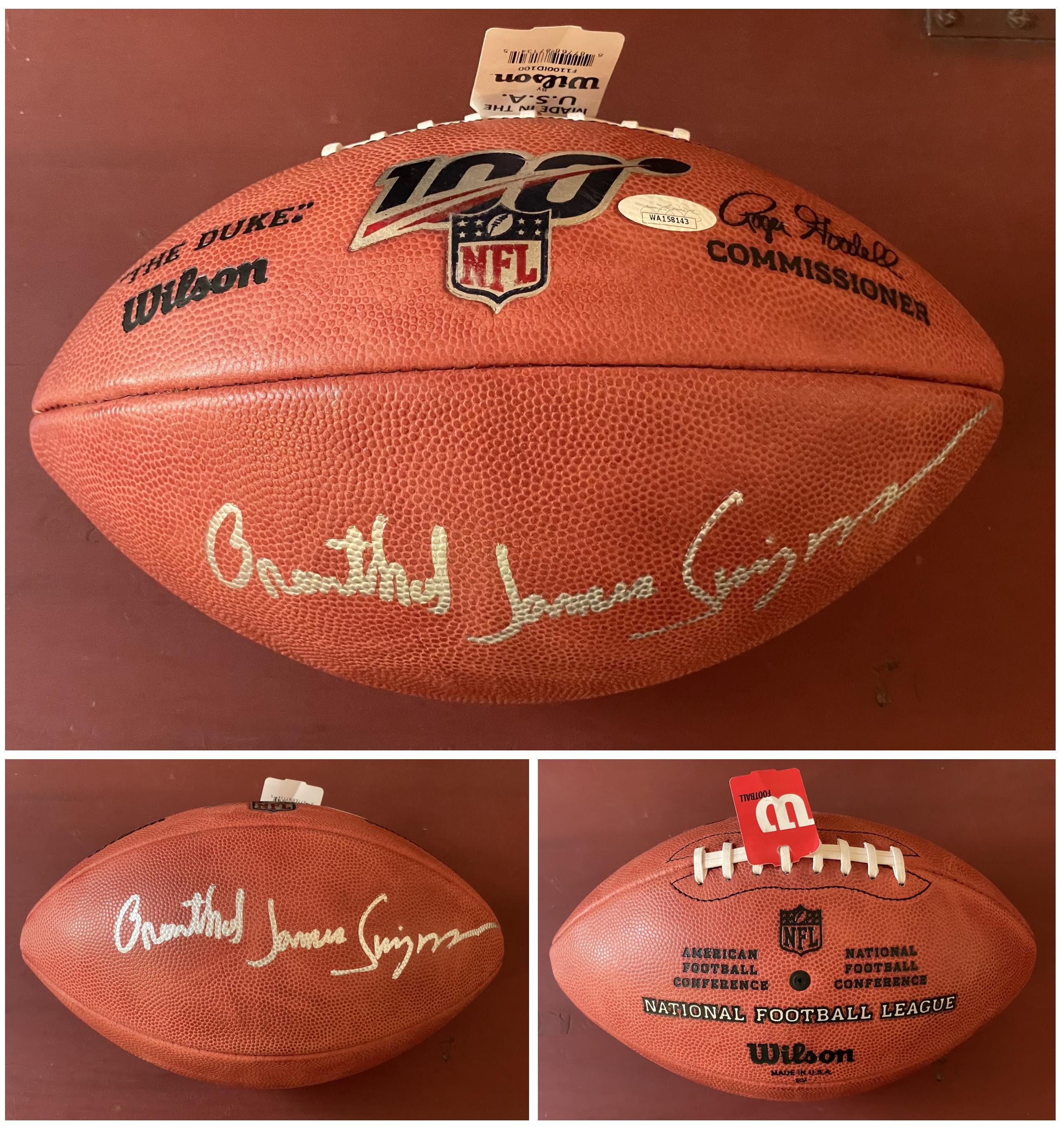Super Rare OJ Simpson SIGNED As, Orenthal James Simpson, National ...