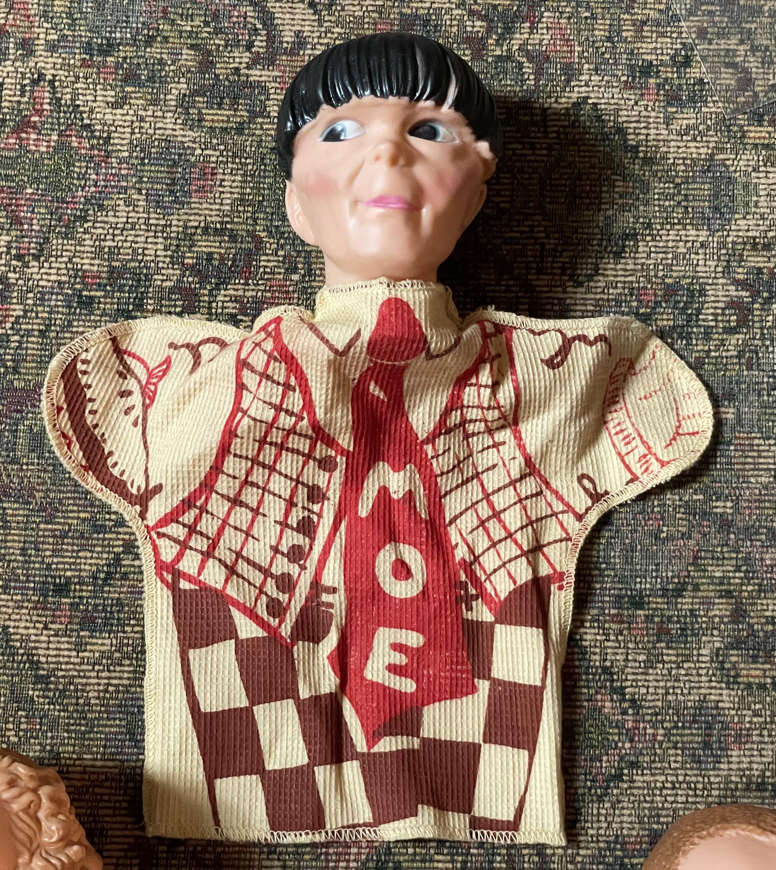 The THREE Stooges Complete Hand Puppet Set Manufactured by Ideal in ...