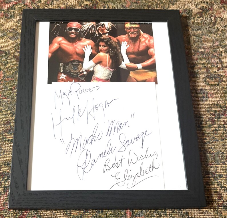 Framed, MEGA POWERS, Hulk Hogan, "macho Man" Randy Savage and Miss ...