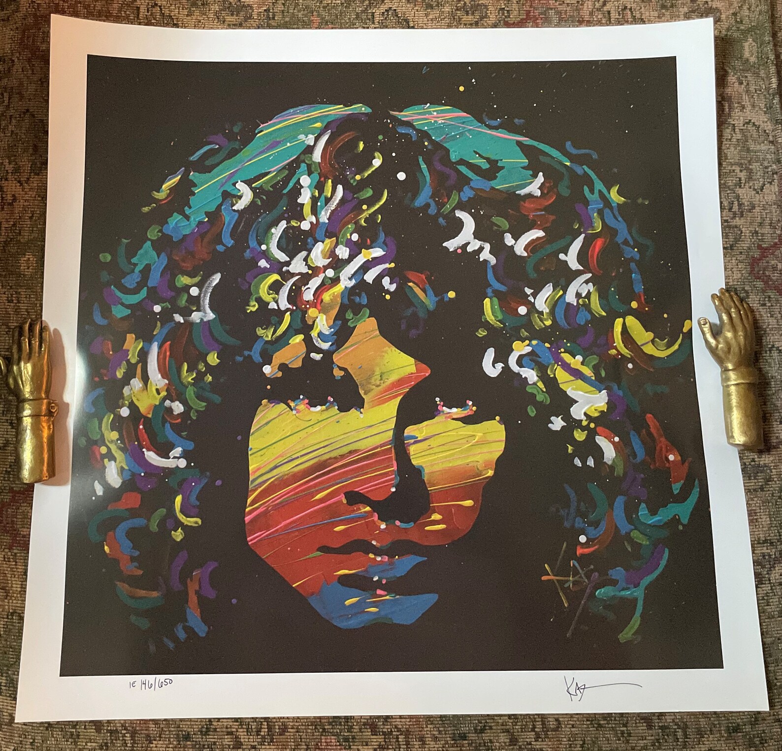 Rare, Vintage, Large KAT, the Artist, Signed Limited Edition 146/650 ...