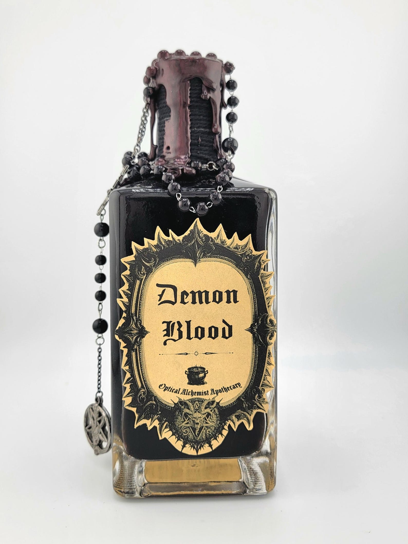 Demon Blood Potion Bottle | Gothic Home Decor | Alchemist Apothecary - Etsy