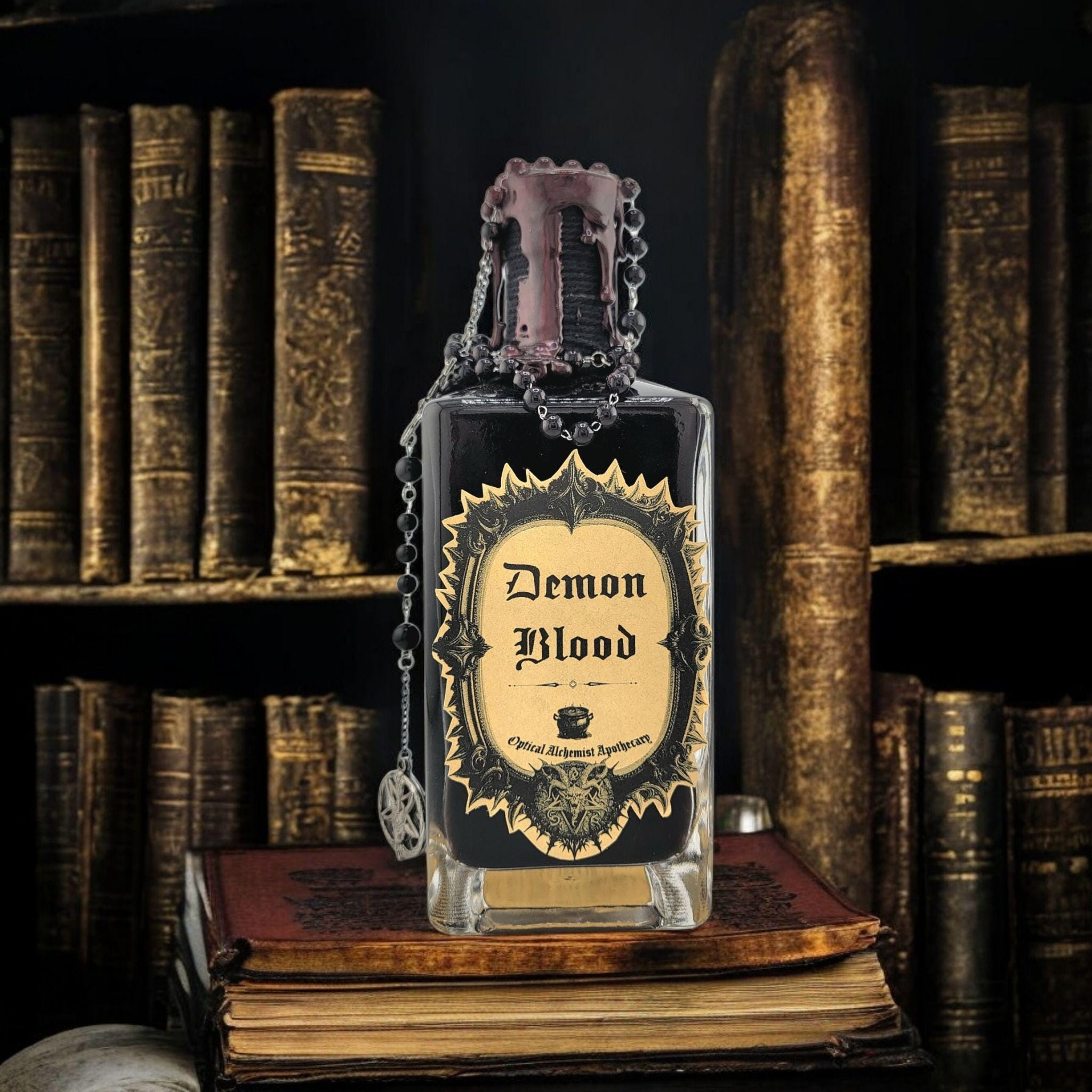 Demon Blood Potion Bottle Gothic Home Decor Alchemist Apothecary - Etsy