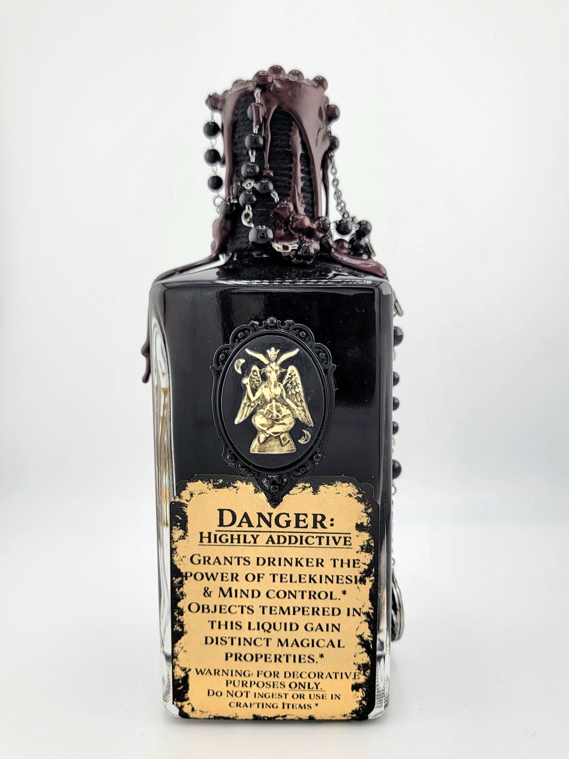Demon Blood Potion Bottle | Gothic Home Decor | Alchemist Apothecary - Etsy