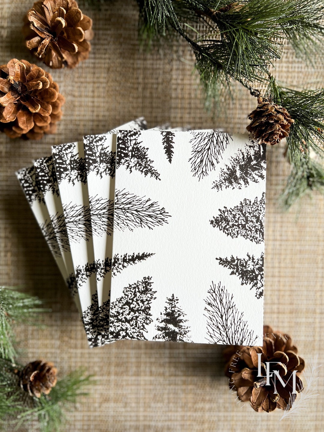 Forest Sky Card Set | Pine Tree Cards | Nature Lover Gifts | Blank ...