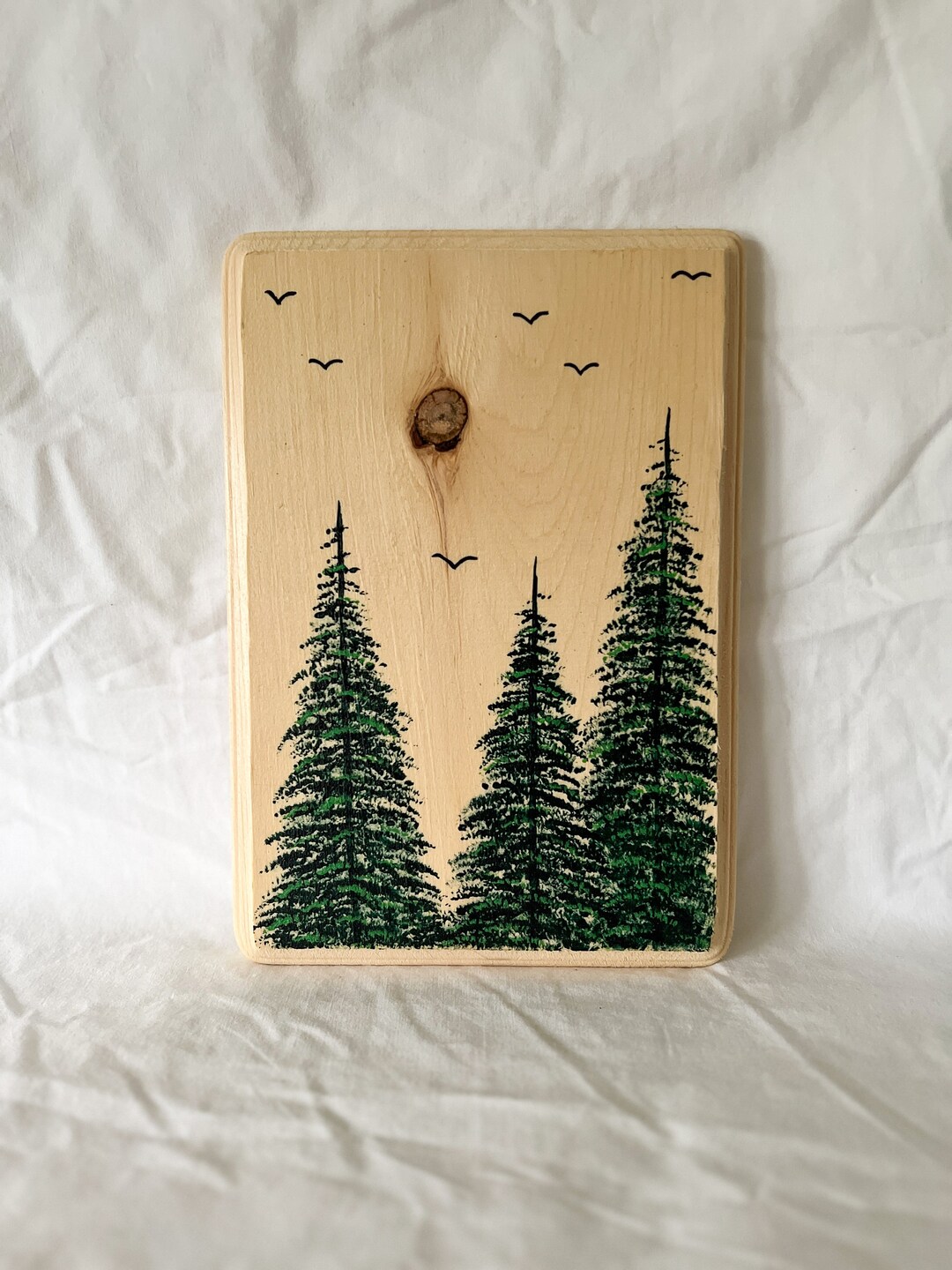 Forest Scene Wood Sign Pine Trees Nature Lover Gifts - Etsy