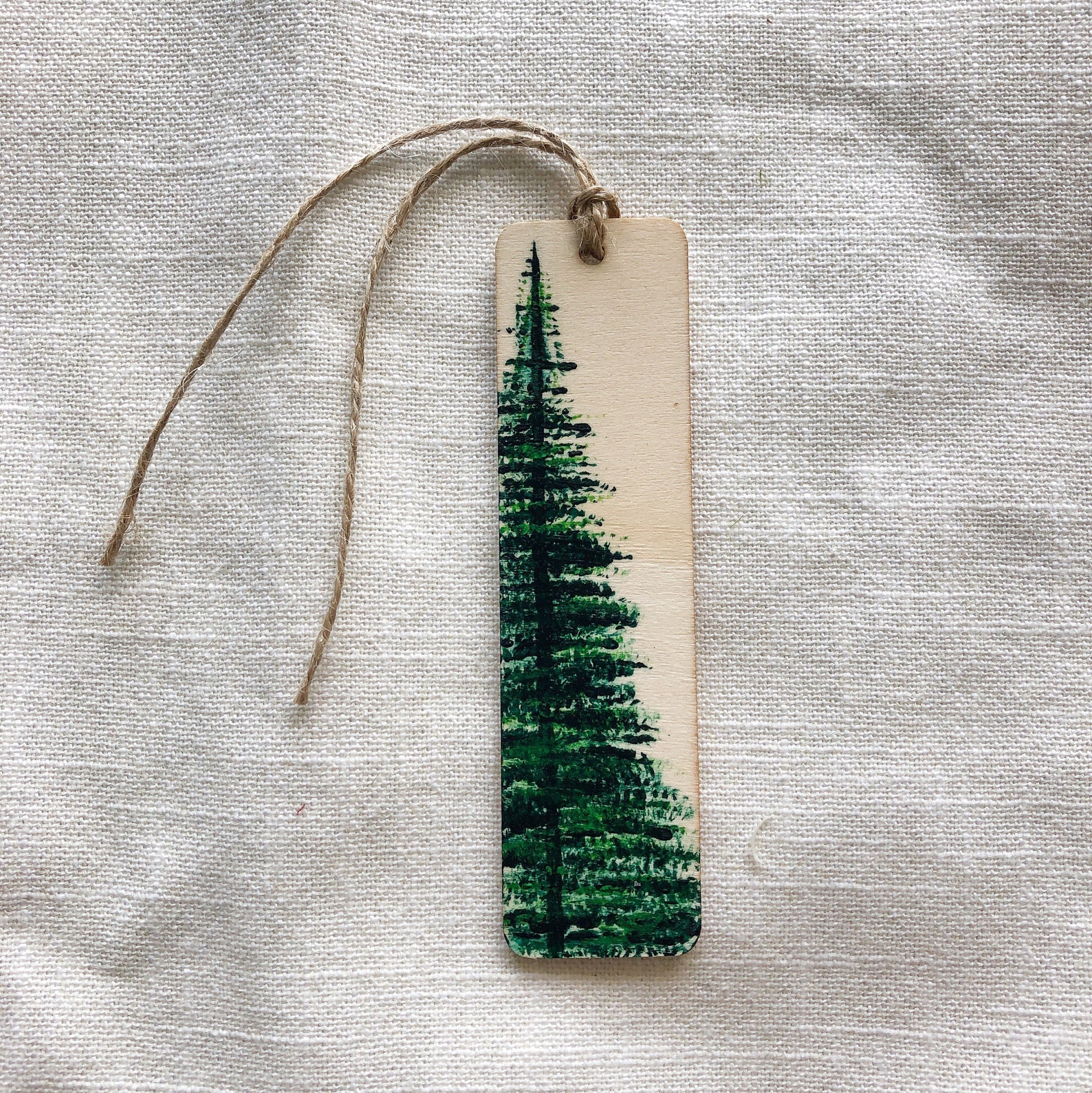 Wooden Pine Tree Bookmark Pine Tree Art Pine Tree Bookmark - Etsy