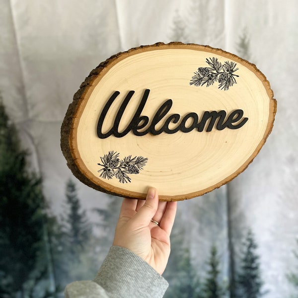 Nature Welcome Sign - Etsy