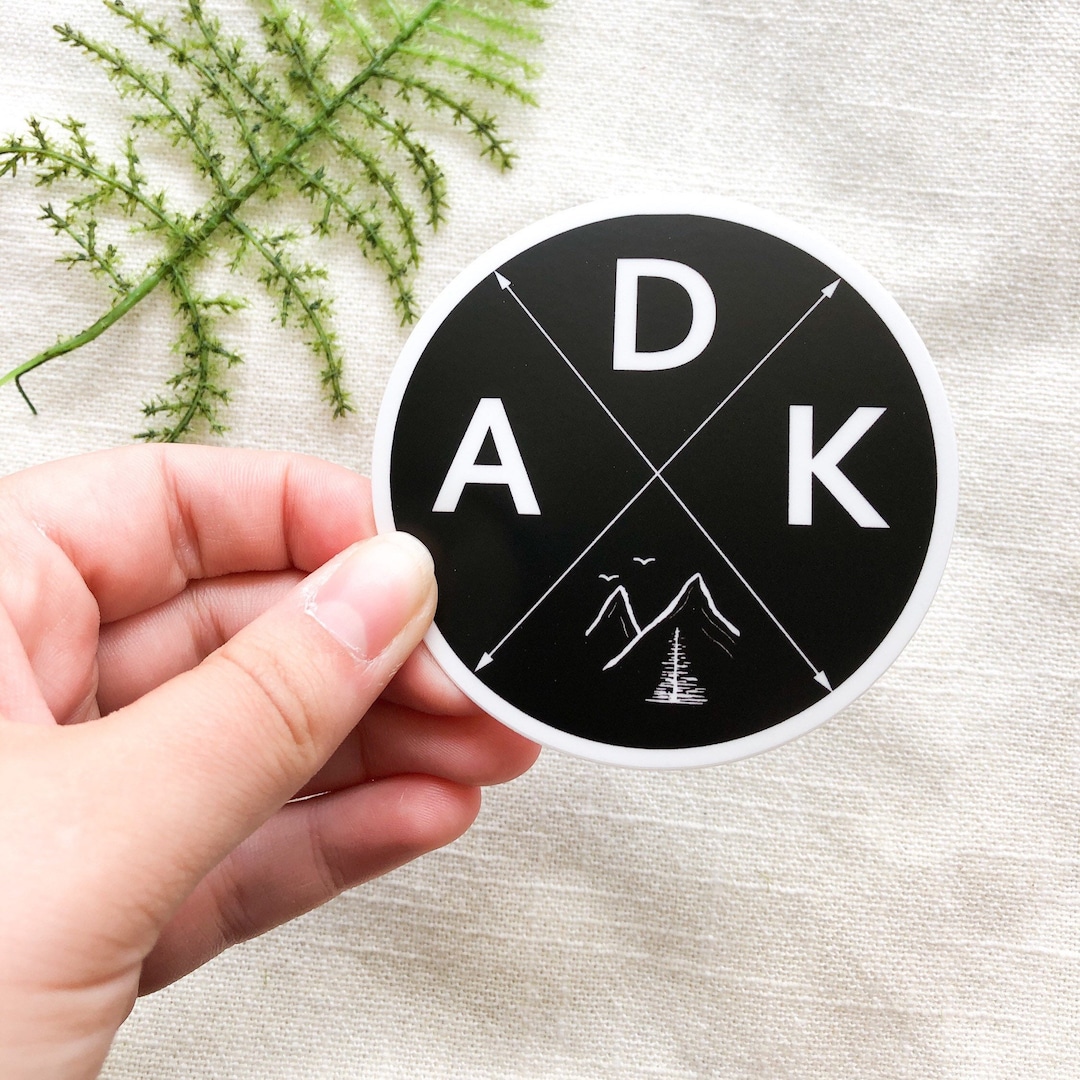 ADK Living Free Moments Logo Sticker Adirondack Accessories ADK Sticker ...