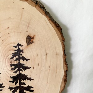 Double Pines Wood Art Pine Trees Evergreens Forest - Etsy