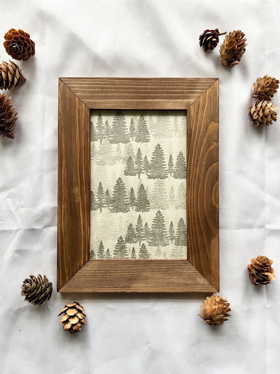 Grey Forest Frame Nature Lover Gifts Pine Trees Forest - Etsy