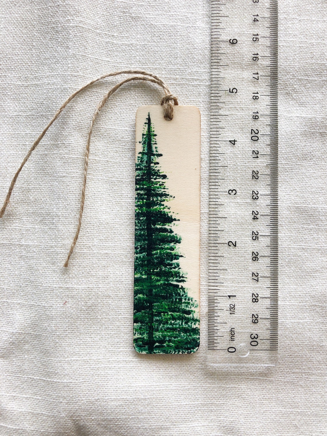 Wooden Pine Tree Bookmark Pine Tree Art Pine Tree Bookmark - Etsy
