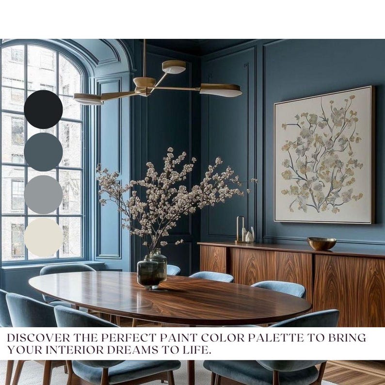 Pre-made Benjamin Moore Color Palette-whole House Paint Palette ...