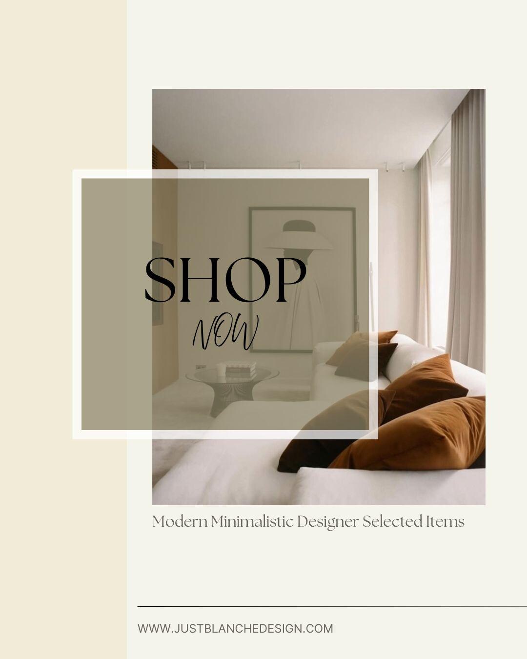 Pre-made Room Styling Package | Modern Minimalist | Edesign Service ...