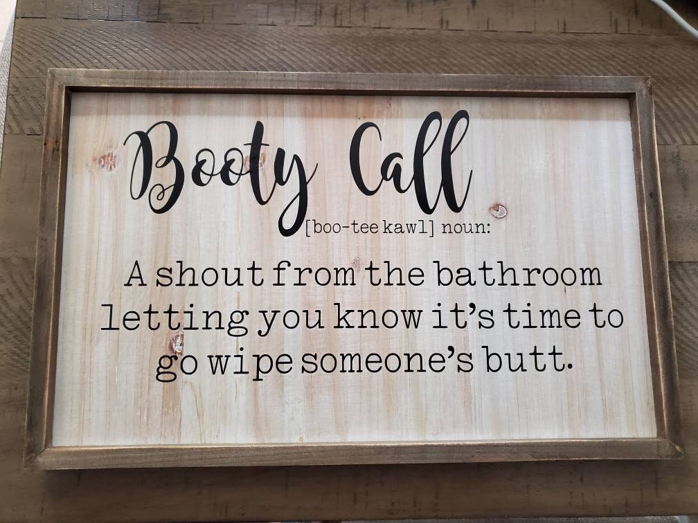 Booty Call Sign - Etsy