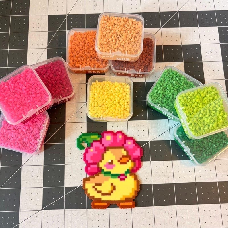 Mini Perler Bead Necklace - Etsy