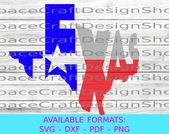 Texas Flag Map Svg - Etsy