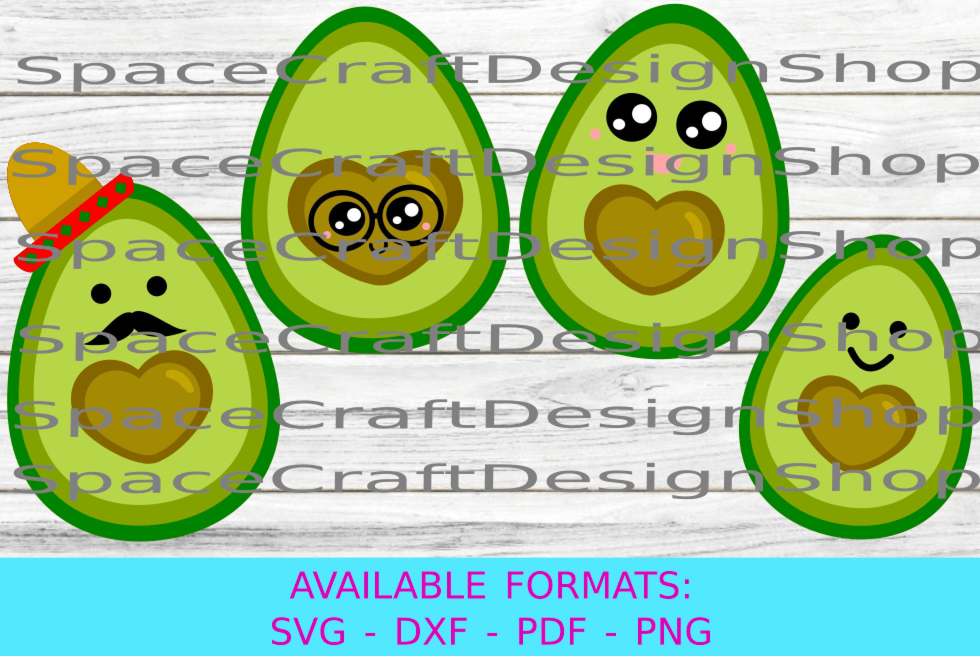Cute Avocado SVG Cut File, Avocado Bundle, Keto SVG, Silhouette, Cricut ...