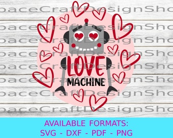 Love Machine SVG , Valentine SVG , Kids Valentines Day T-shirt ...
