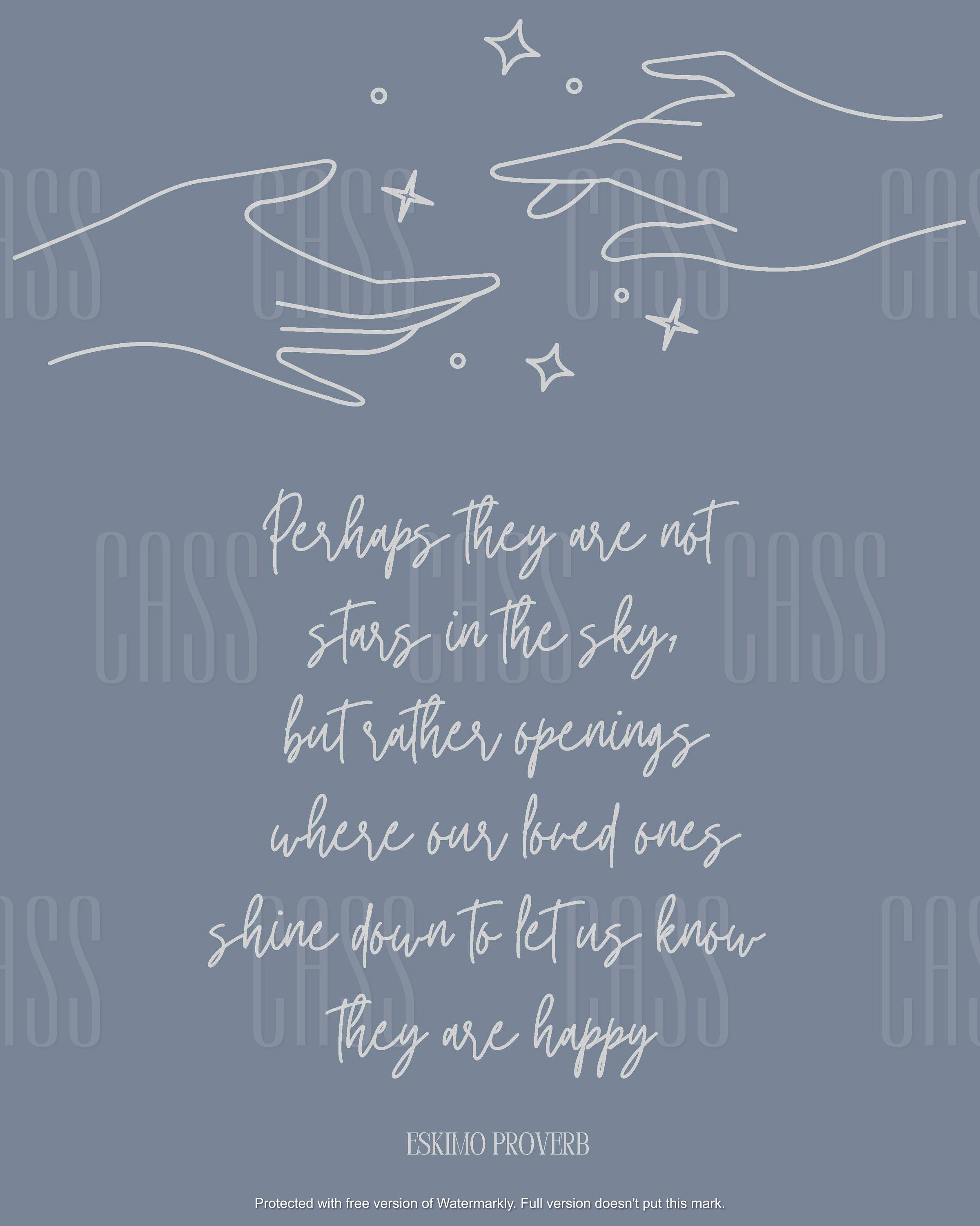 Stars in the Sky, Grief Quote, Grief Art, Grief Print, Bereavement ...