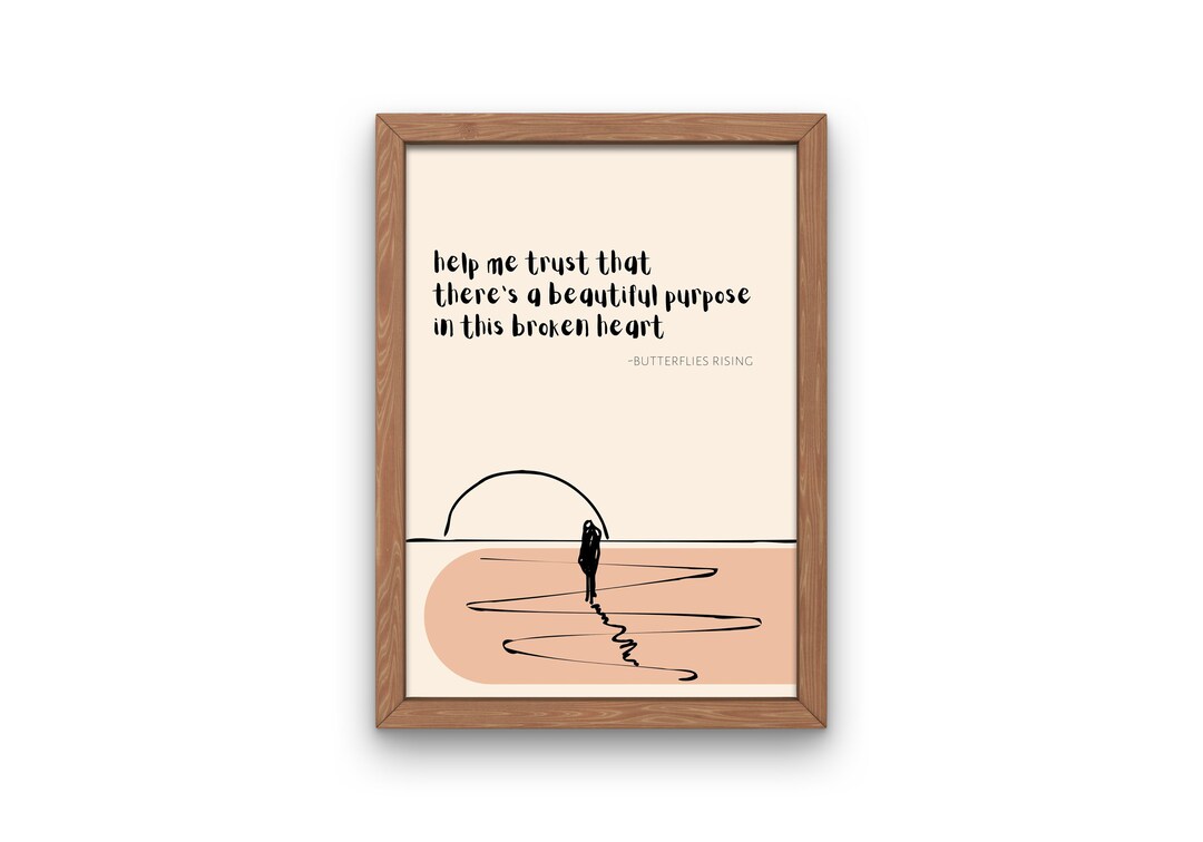 Beautiful Purpose, Grief Quote, Grief Art, Grief Print, Bereavement ...