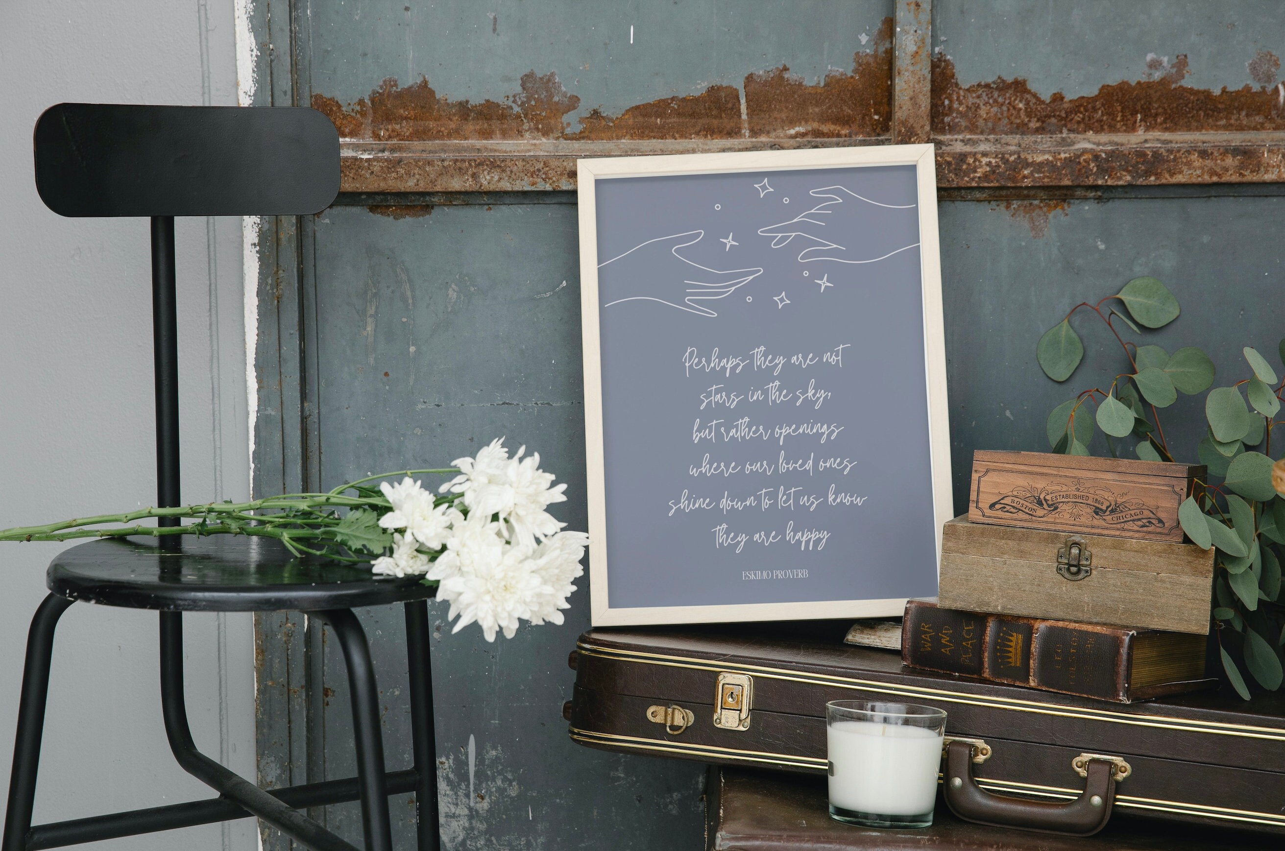 Stars in the Sky, Grief Quote, Grief Art, Grief Print, Bereavement ...