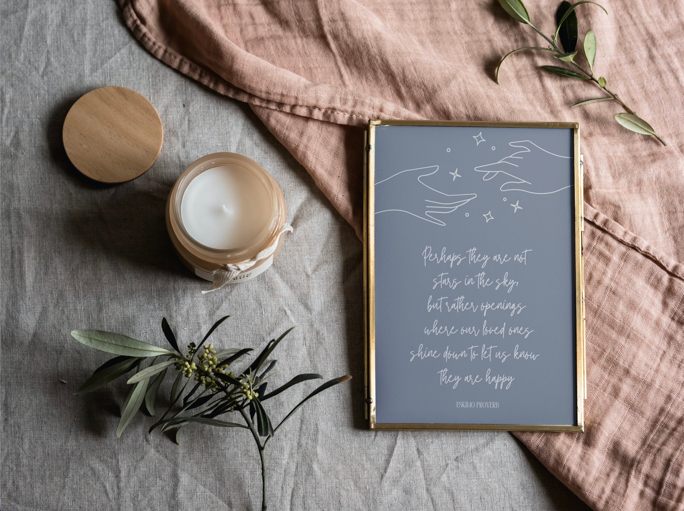 Stars in the Sky, Grief Quote, Grief Art, Grief Print, Bereavement ...