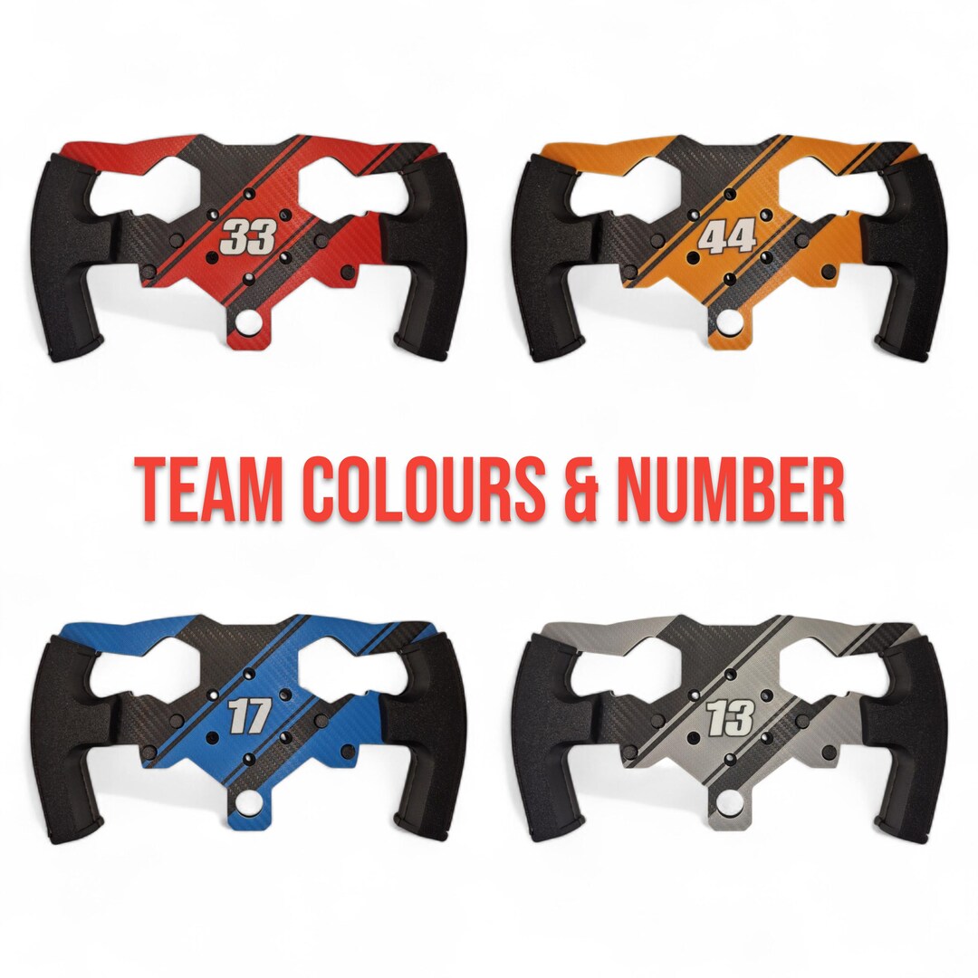 Logitech G920, Open Wheel Mod, F1 Custom Team Colours, Number & Labels ...