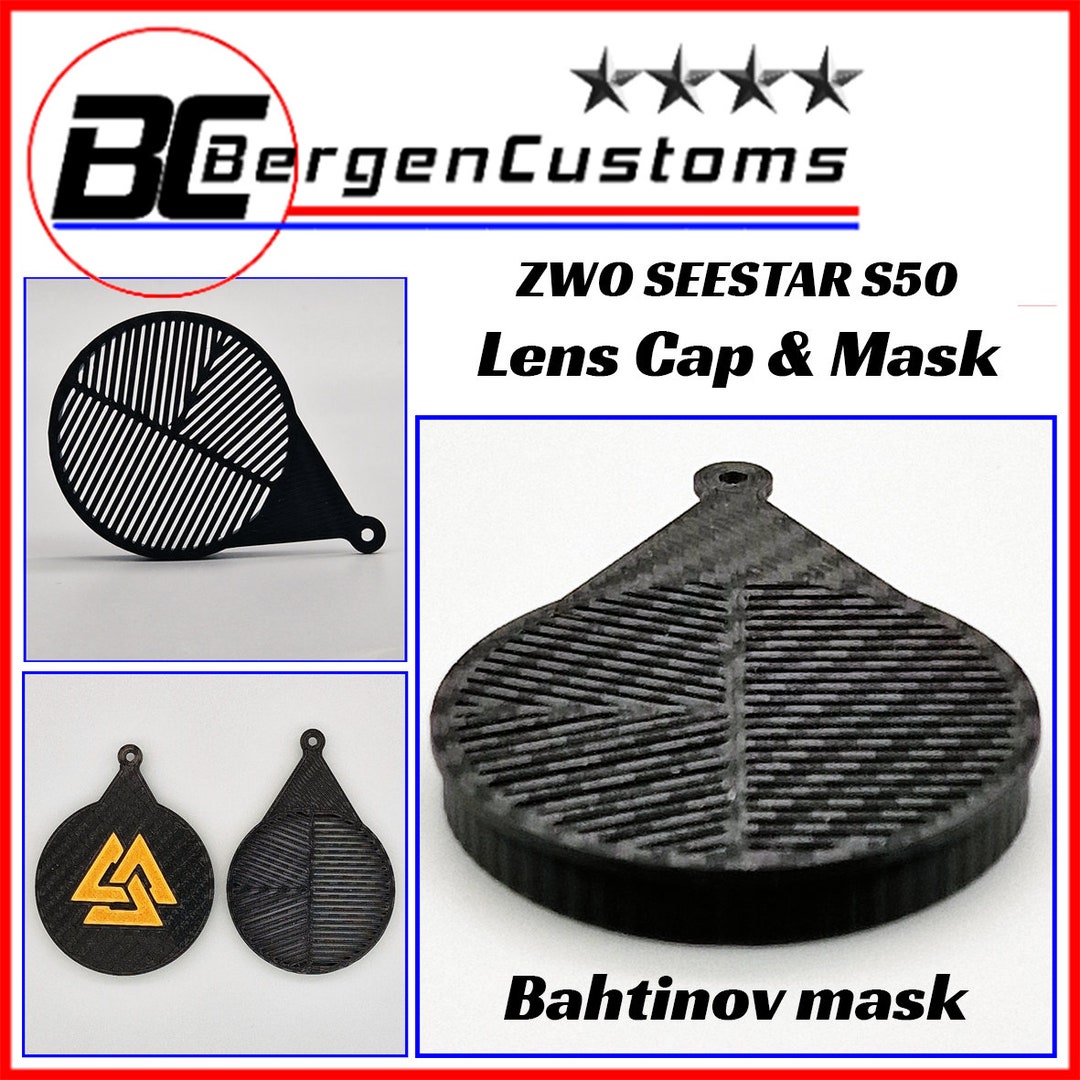 Zwo Seestar S50 Bahtinov Mask for Precise Focusing & Lens Cap Bundle - Etsy