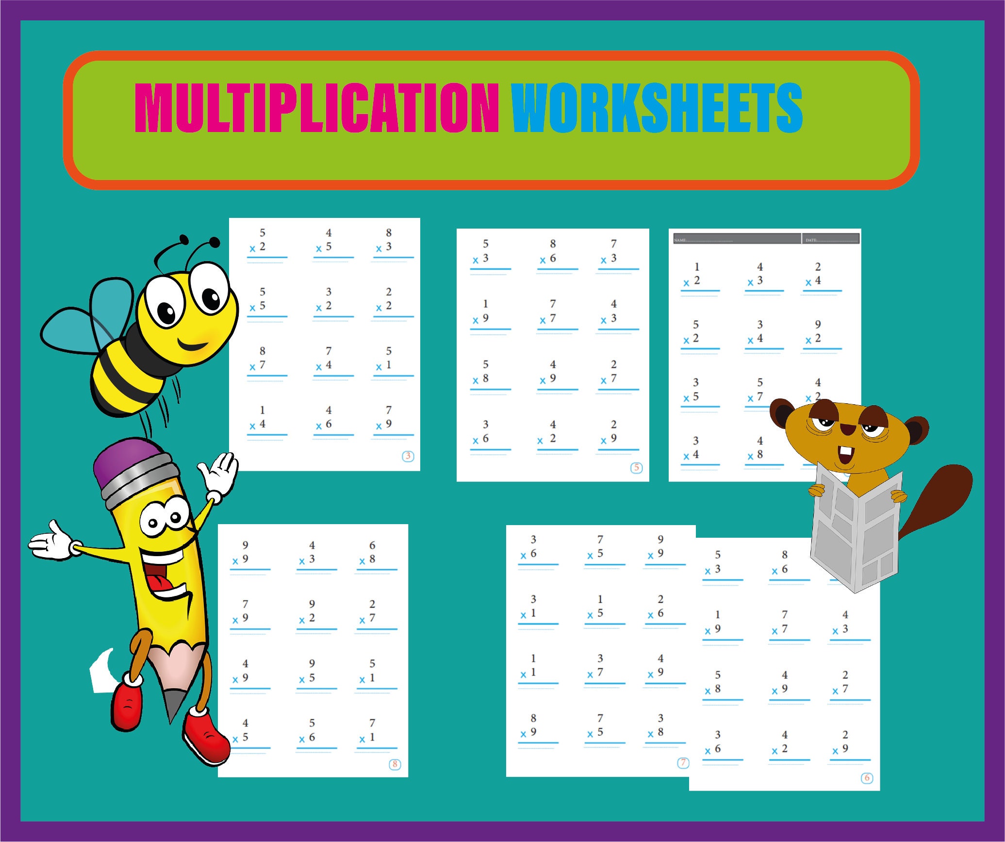 Grade 5 Math Worksheets Multiplication In Columns 3 By 2 Digit K5 Grade 5 Math Worksheets Multiplication In Columns 3 By 2 Digit K5
