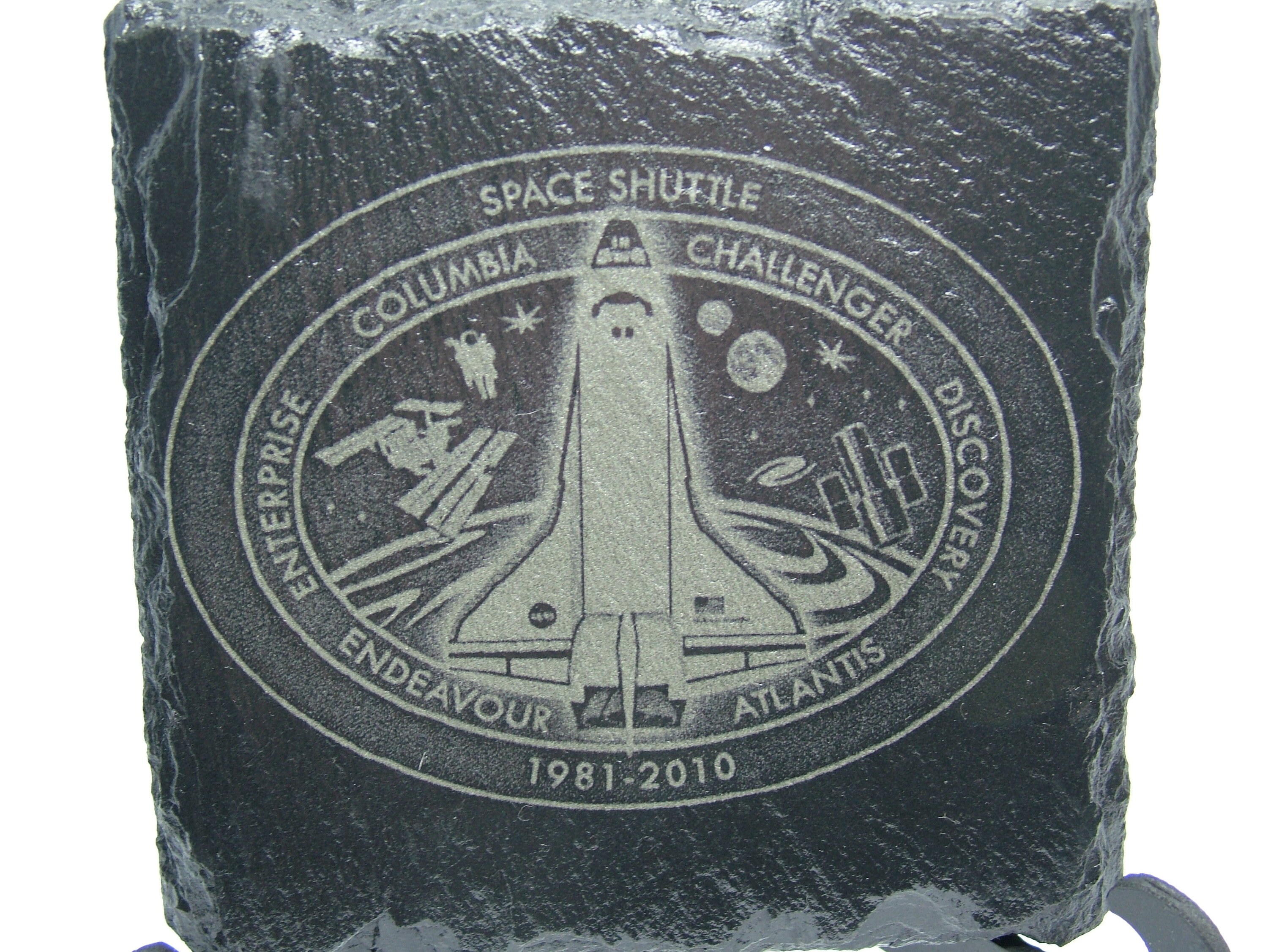 Space Shuttle Coaster NASA Space Shuttle Laser Engraved - Etsy