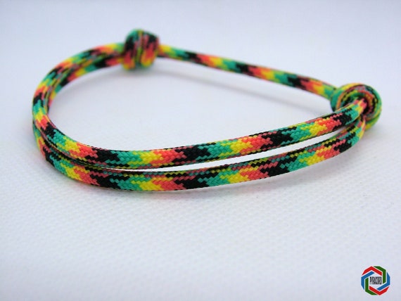 Rasta Sliding Knot Bracelet Adjustable Reggae Rastafarian | Etsy