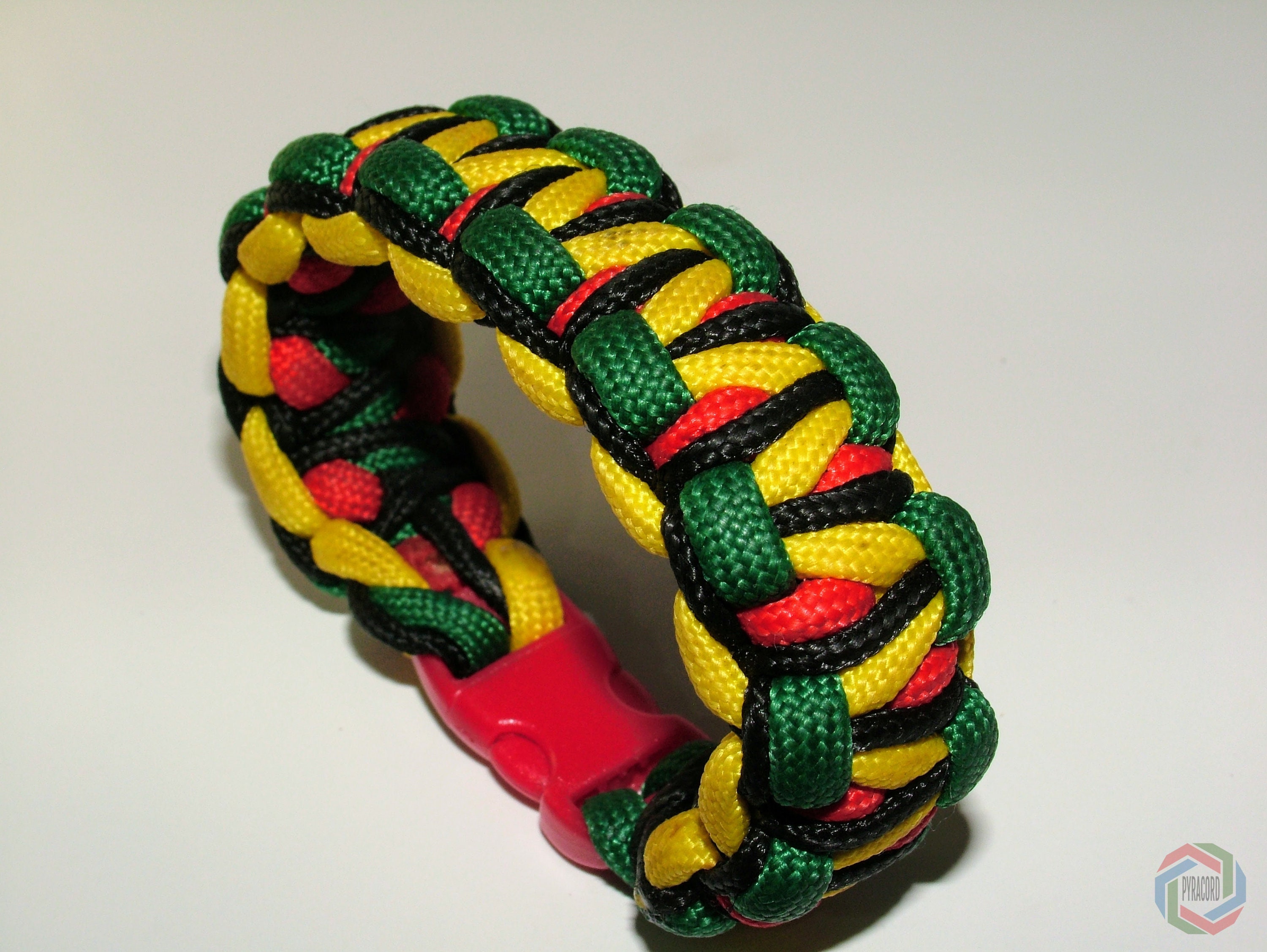 Rasta Paracord Bracelet RED EYE Handmade Rasta Bracelet | Etsy