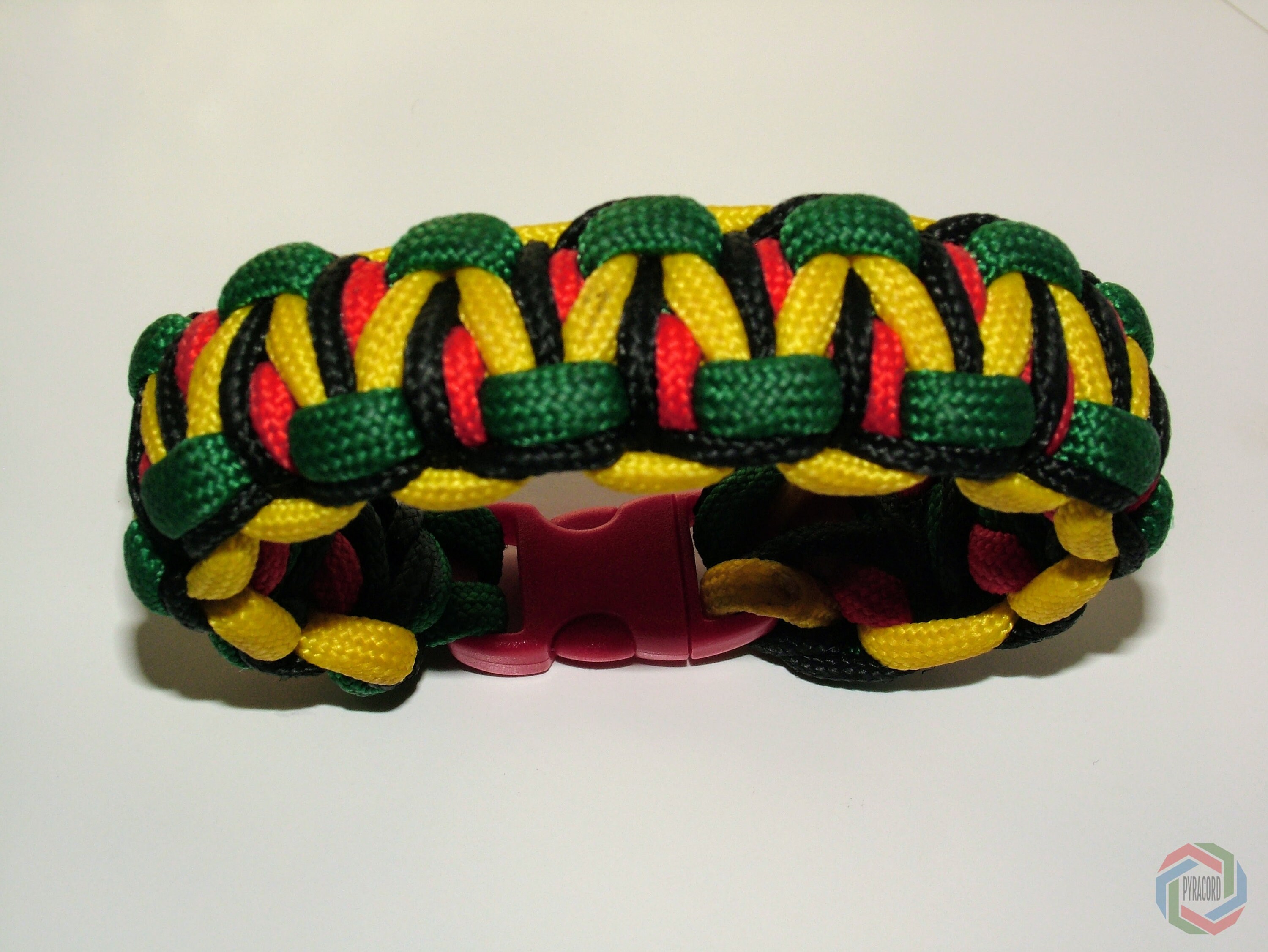 Rasta Paracord Bracelet RED EYE Handmade Rasta Bracelet | Etsy