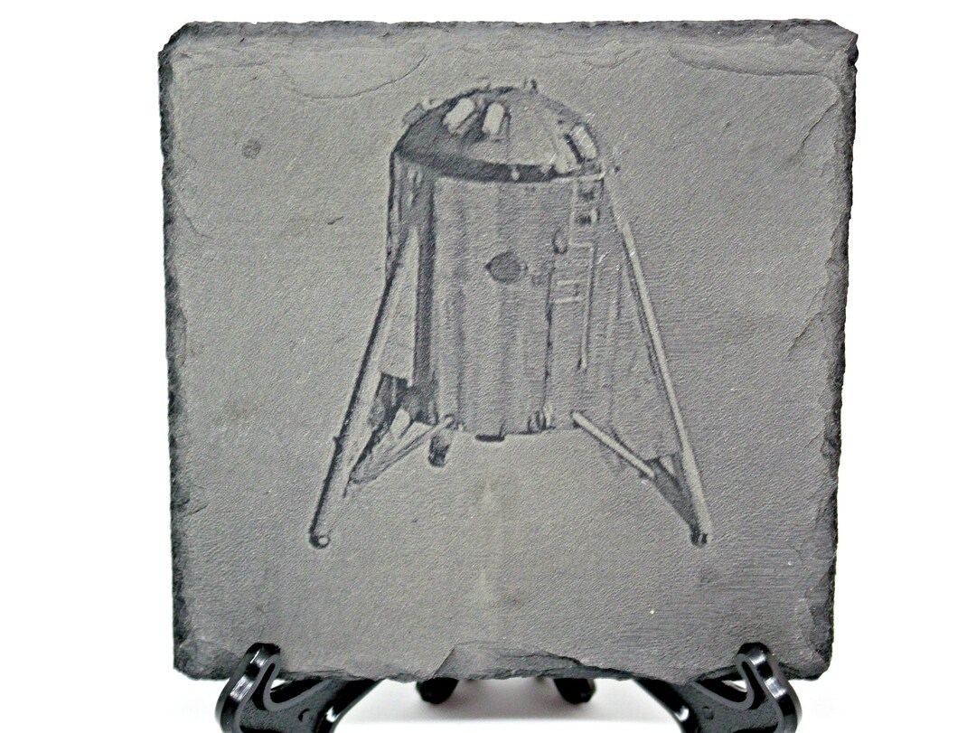 Starhopper Coaster Spacex Laser Engraved Slate Coaster With or Without ...