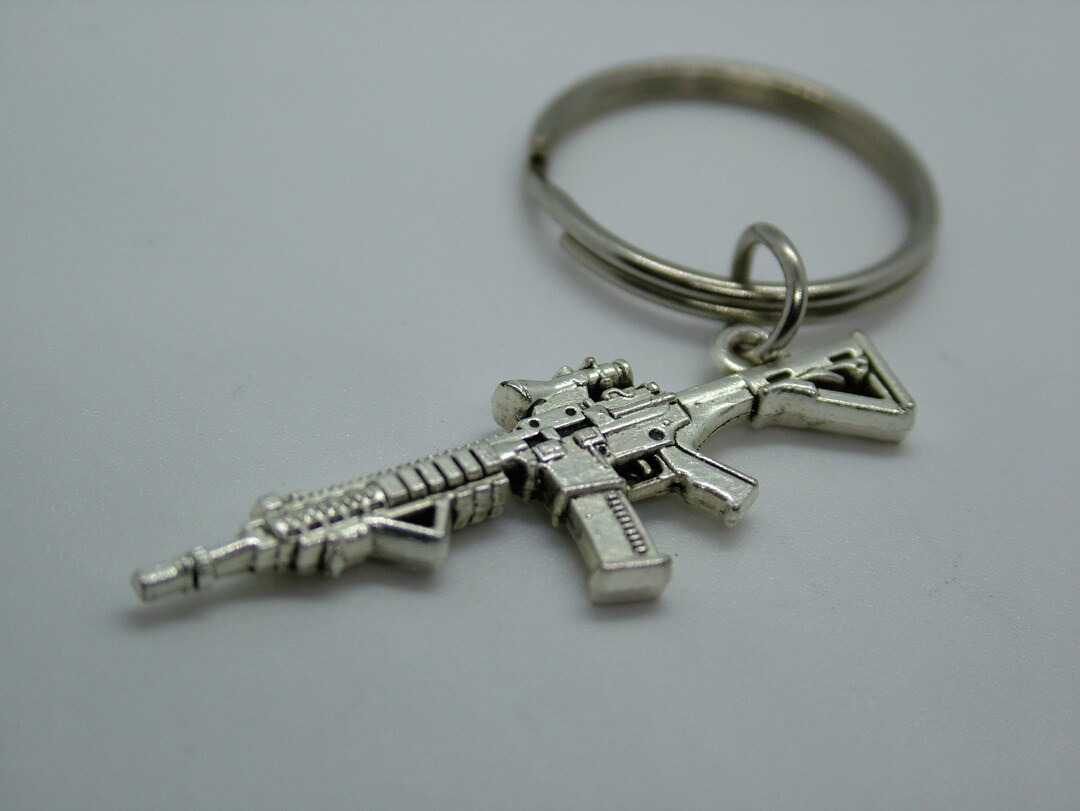 Rifle Keyring / Keychain / Keyfob M4 Rifle Gun Keyring With - Etsy
