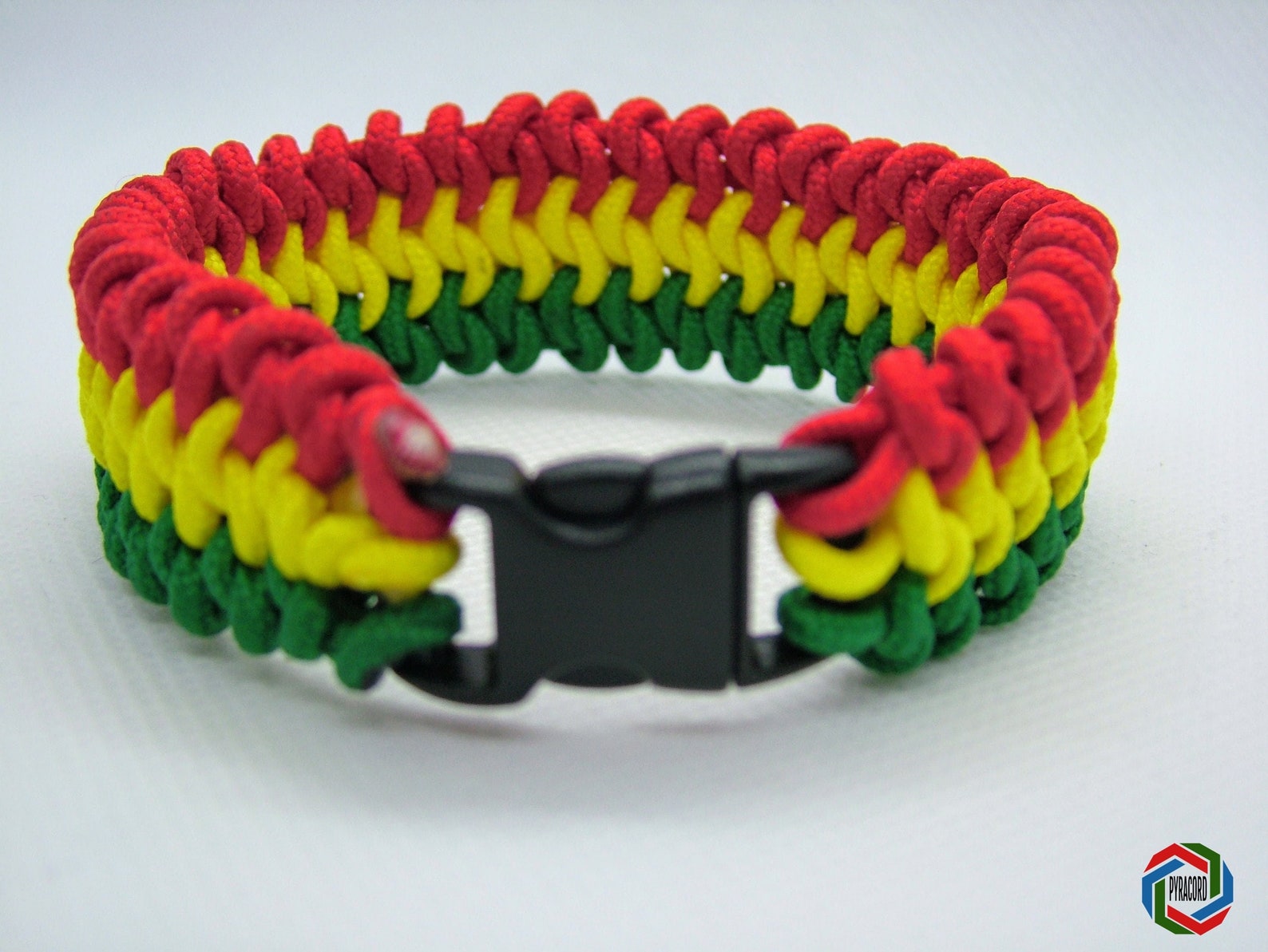 Handmade Rasta Bracelet RASTA FLAG Woven Paracord Rope Rastafari ...