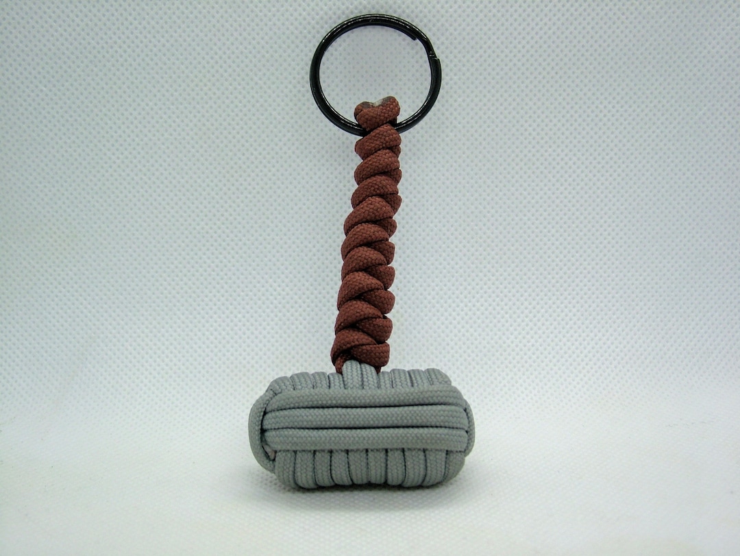 Thor's Hammer Keyring Mjolnir Handmade Norse Viking Paracord Keyring ...