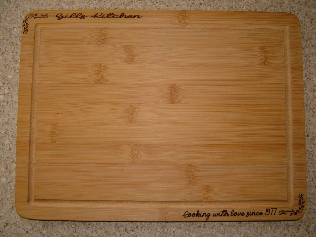 Personalised Kitchen Chopping Board Cooking With Love Since - Etsy
