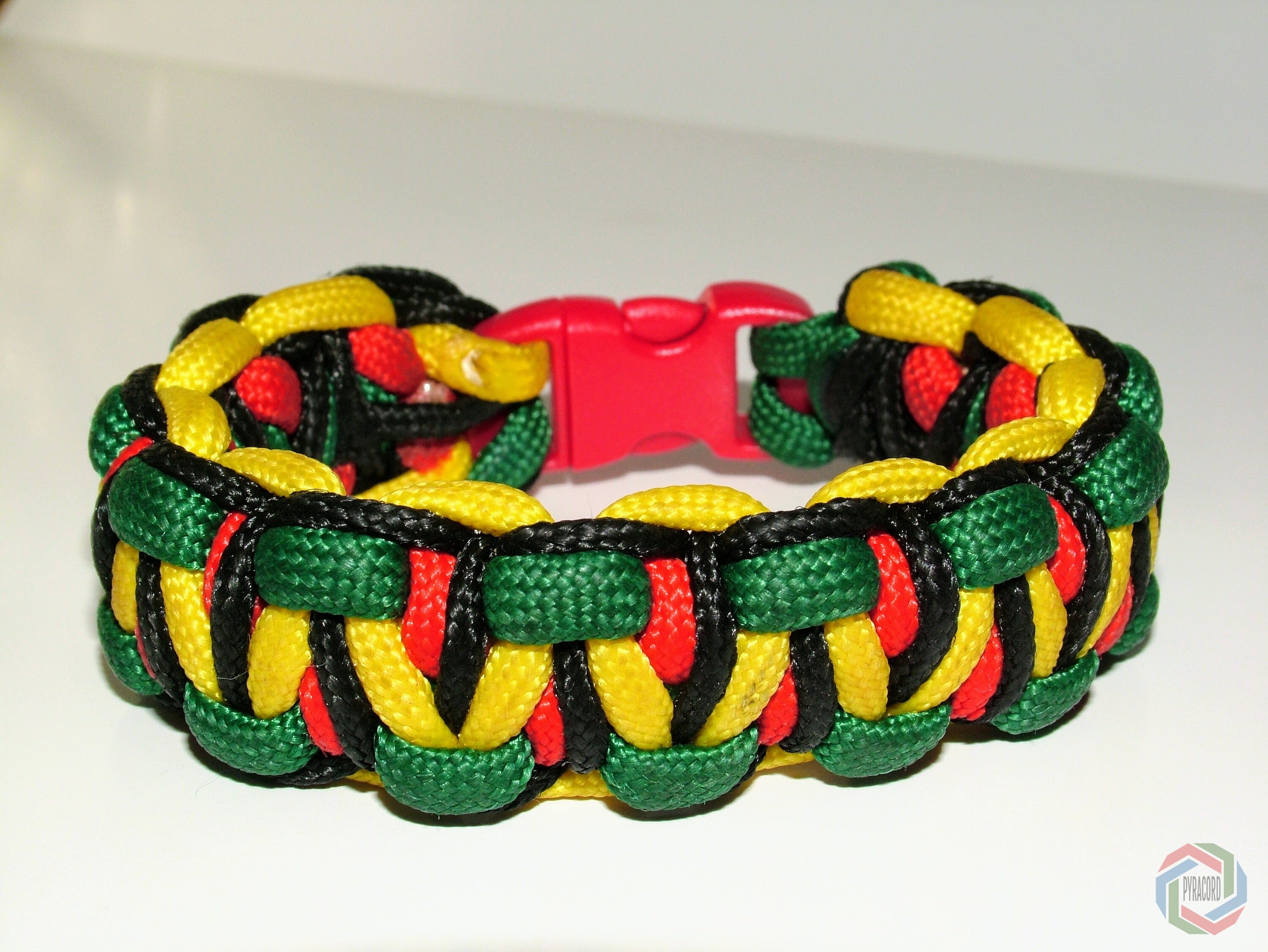 Rasta Paracord Bracelet RED EYE Handmade Rasta Bracelet | Etsy