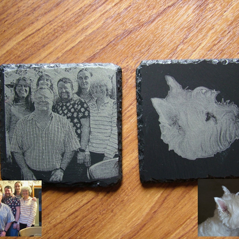 Laser Engraved Coasters - Etsy