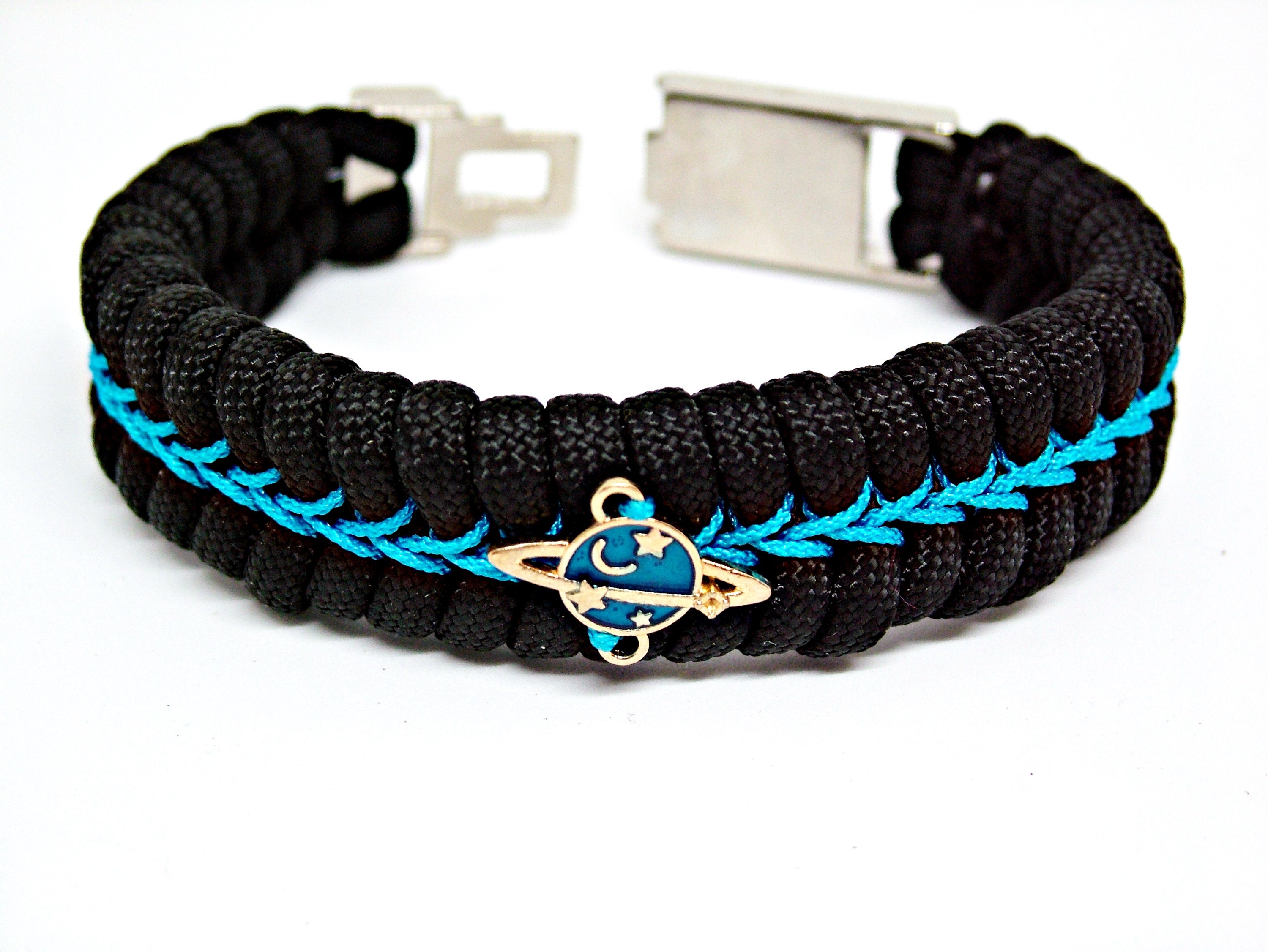 Purple Planet & Stars Bracelet Space Theme Handmade Paracord - Etsy